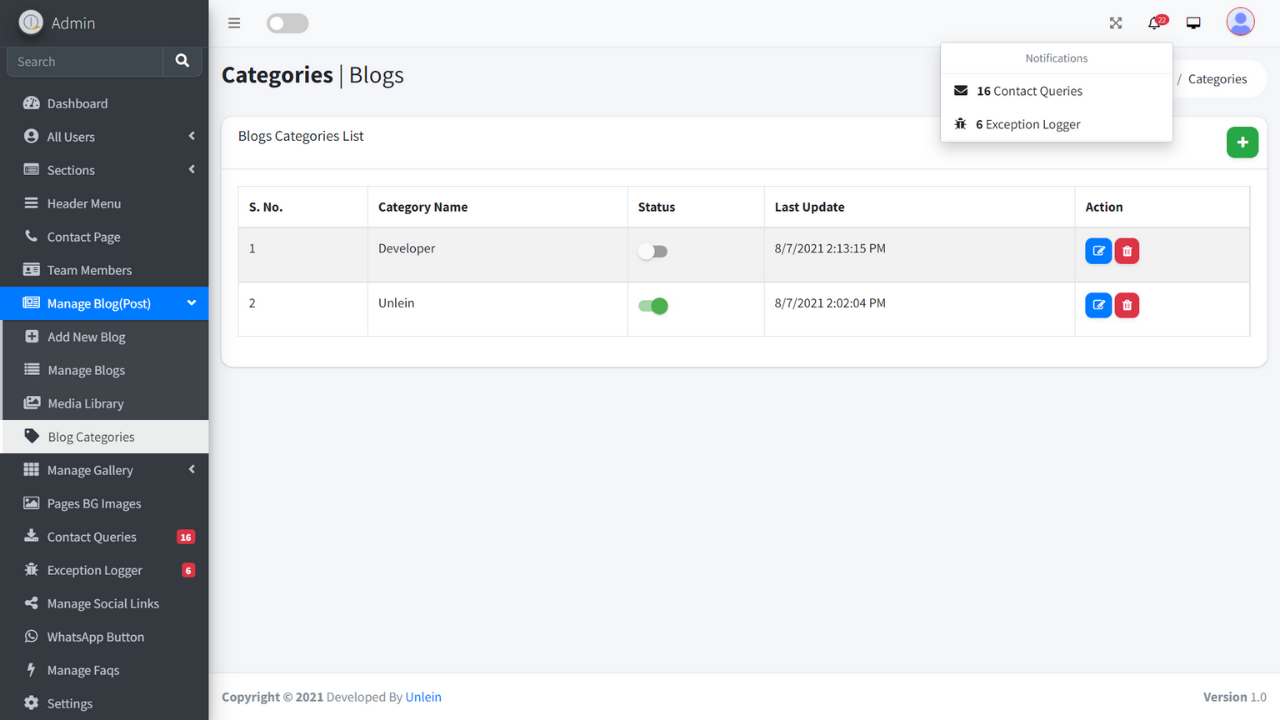 Multipurpose Website with Advanced Admin Panel by gurujigyan | CodeCanyon
